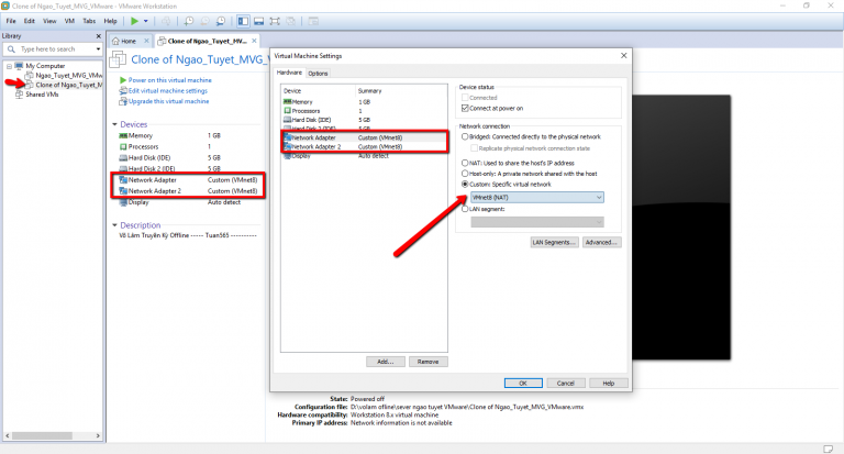 Cài đặt Sever Võ Lâm Offline bản Ngạo Tuyết trên VMware - MAI VAN GIA BLOG