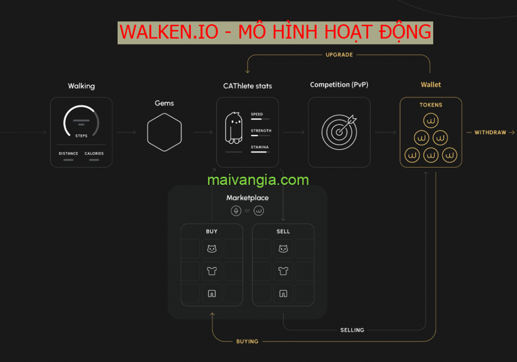 Walken.io - Miễn phí kiếm tiền từ đi bộ, chạy bộ hằng ngày - MAI VAN GIA BLOG